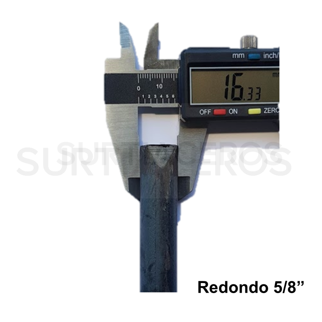 Redondo 5/8″ x 6MTS sólido de acero – Surtiaceros