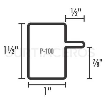 Perfil P-100 C-18 x 6MTS – Surtiaceros