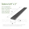 Solera 3/8″ x 1″ x 6MTS (Acero ASTM A36) – Surtiaceros
