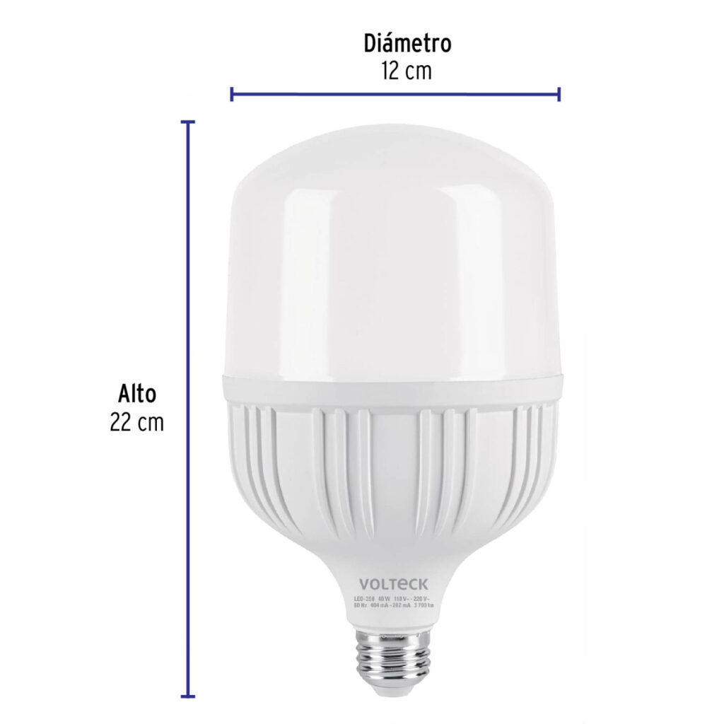 Lámpara de LED alta potencia 40 W luz de día VOLTECK (46227) – Surtiaceros