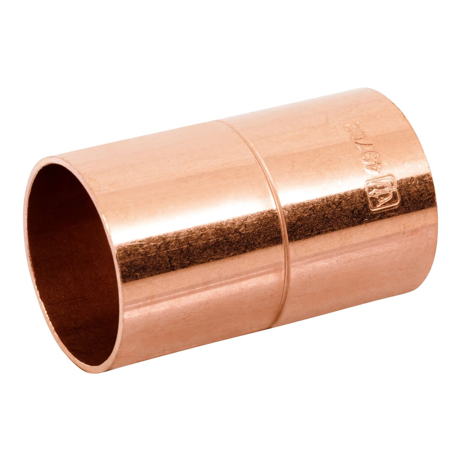 Cople de cobre de 3/4″ con tope 49701 268412 – Surtiaceros