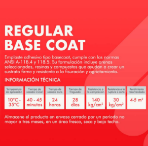 Fastek Basecoat 20 kg – Emplaste Adhesivo para Superficies (Cement Bond) – Surtiaceros
